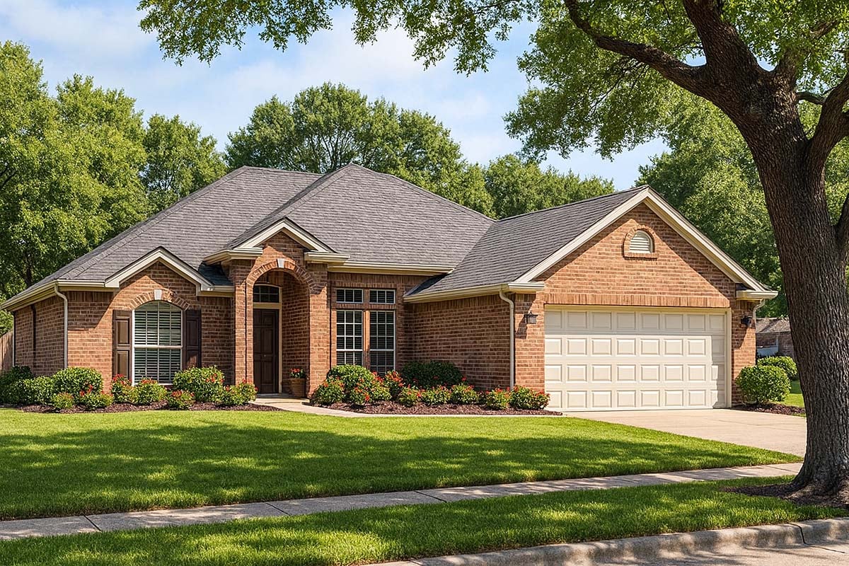 Plan 62219 | Traditional Style with 3 Bed, 2 Bath, 2 Car Garage