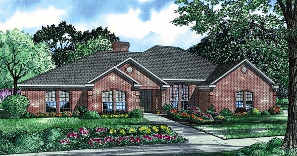 Plan 62222 | with 4 Bed, 3 Bath, 2 Car Garage