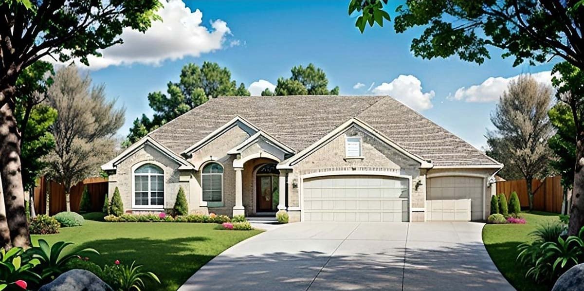 Plan 62649 | Traditional Style with 3 Bed, 2 Bath, 3 Car Garage