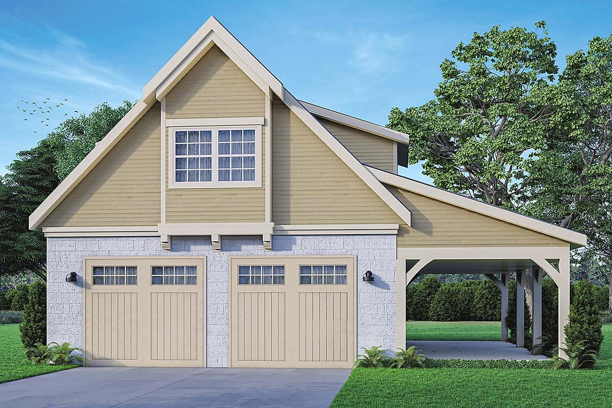 Plan 78429 | Craftsman Style 2 Car Garage Apartment