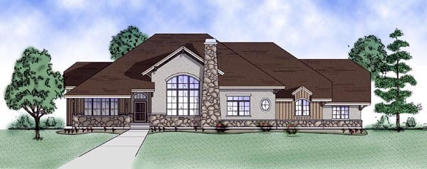 Plan 79821 | European Style with 4 Bed, 3 Bath, 3 Car Garage