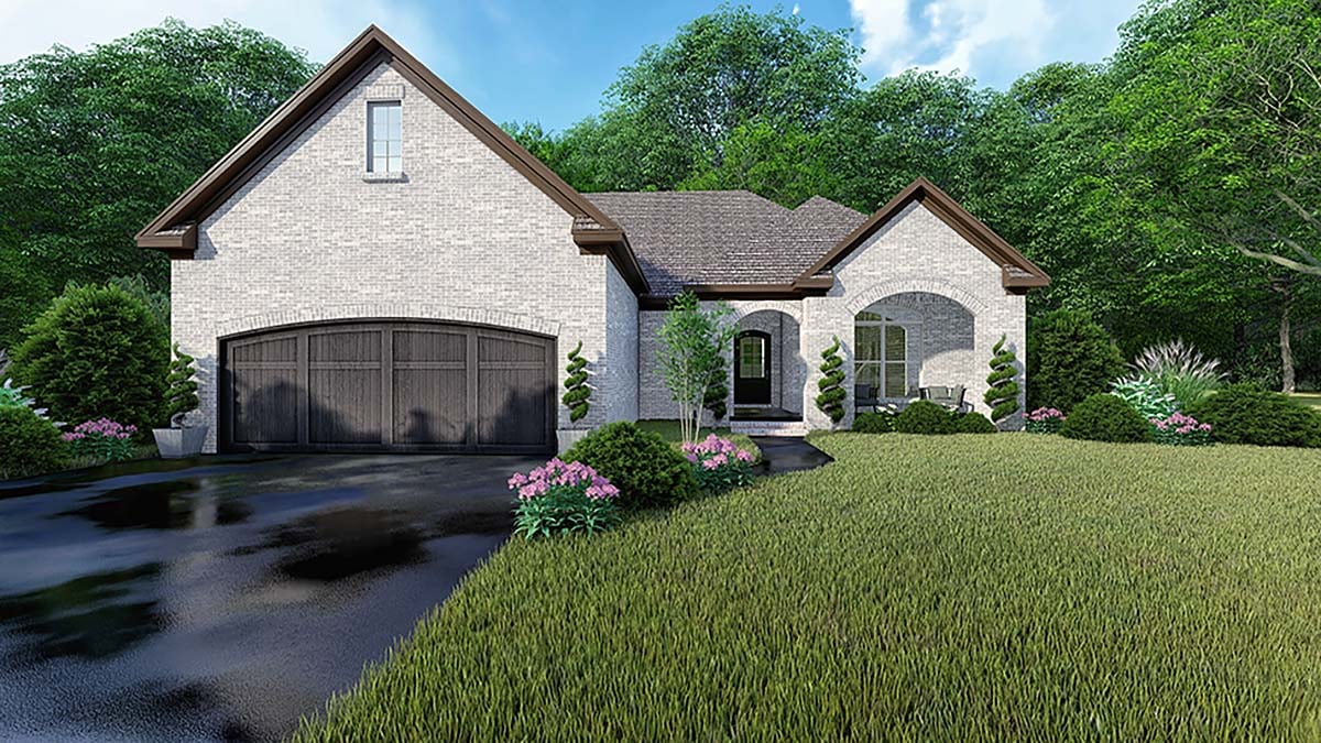 Plan 82553 | Traditional Style with 3 Bed, 2 Bath, 2 Car Garage