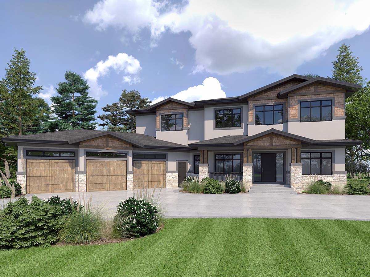 Plan 83355 | Craftsman Style with 5 Bed, 4 Bath, 3 Car Garage