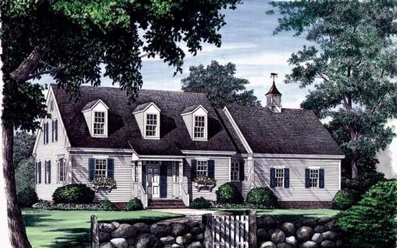Traditional Style with 3 Bed, 3 Bath, 2 Car Garage - House Plan 86102