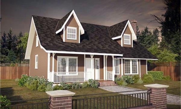 Plan 90850 | Country Style with 3 Bed, 3 Bath