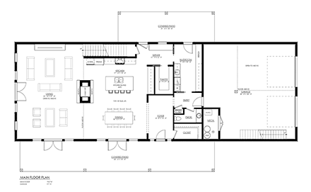 Plan 100100 | Farmhouse Style, 3465 Sq Ft, 3 Bed, 3 Bath, 2 Car