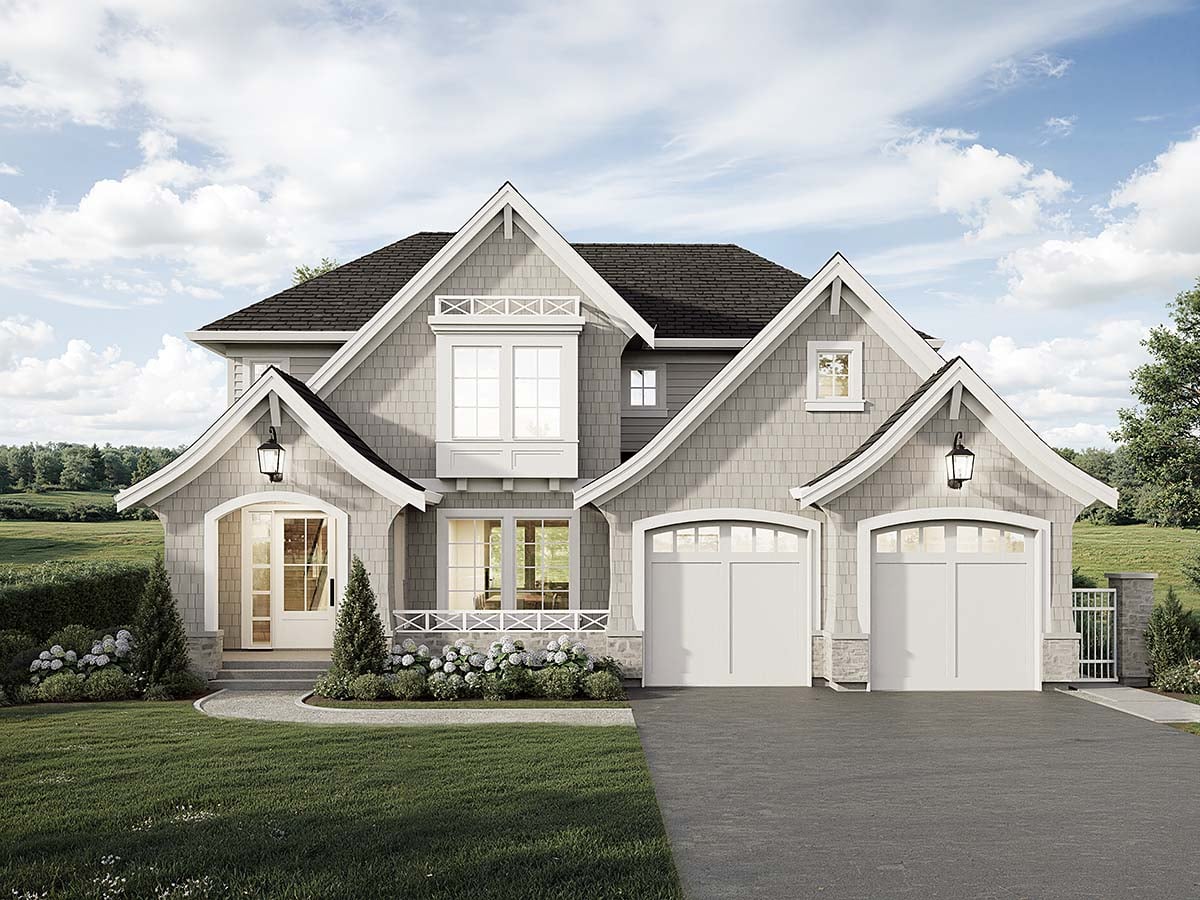 Plan 100172 | Traditional Style with 4 Bed, 3 Bath, 2 Car Garage