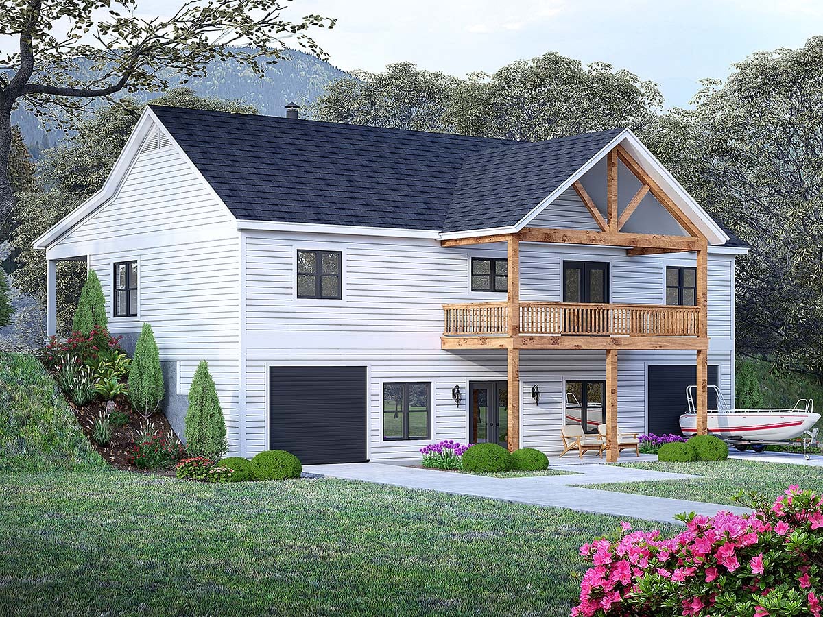 Plan 100328 | Traditional Style with 2 Bed, 2 Bath, 2 Car Garage