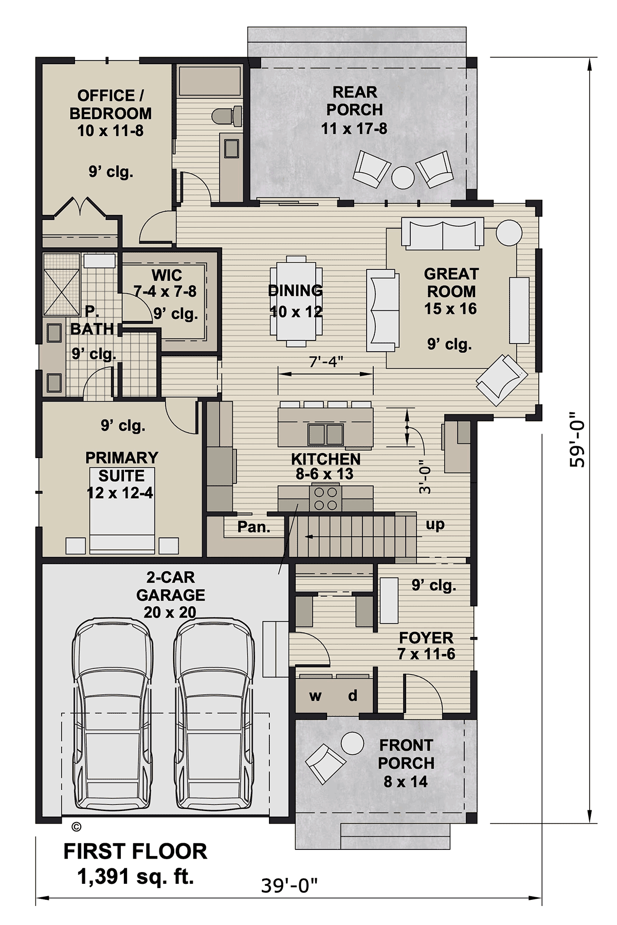 Plan 101929 | Order Code: 00WEB | FamilyHomePlans.com | 800-482-0464
