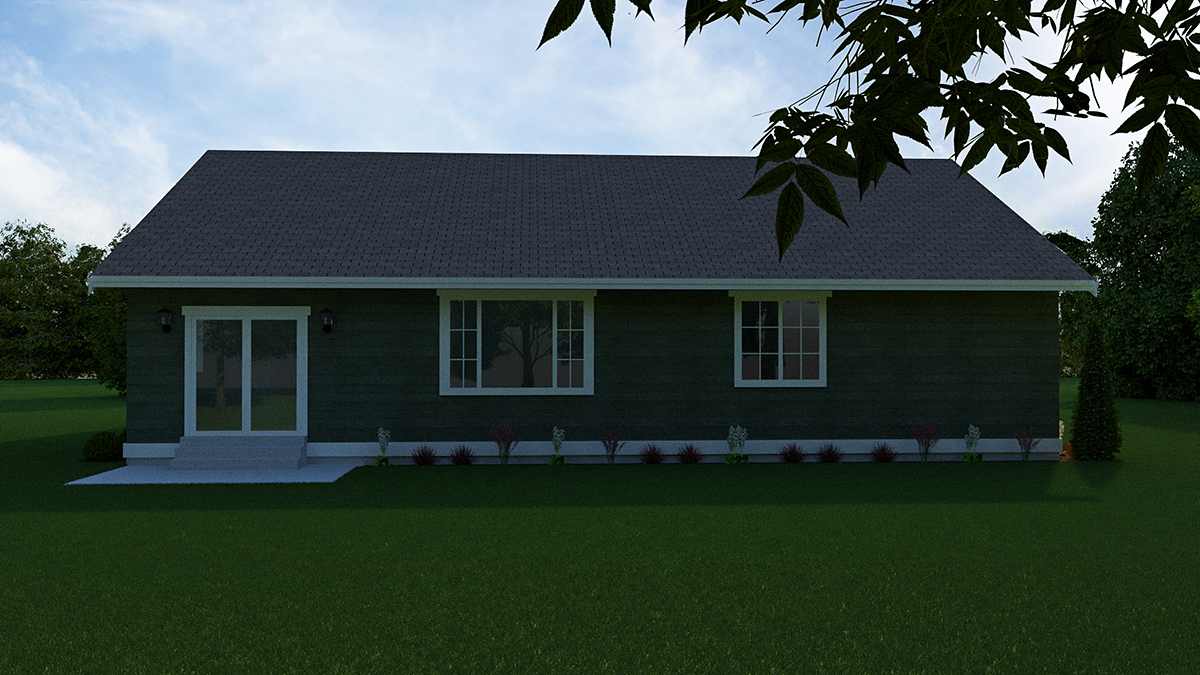 Plan 40947 | Craftsman, Ranch, Traditional House with 3 Bed, 2 Bath, 2 Car