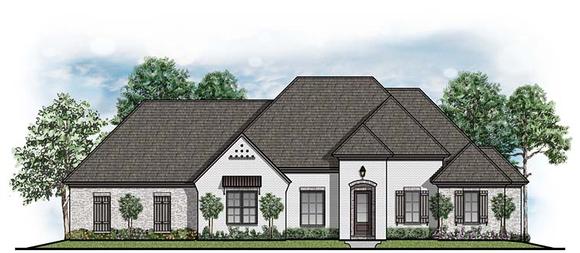 Plan 41643 | European House with 4 Bed, 3 Bath, 2 Car