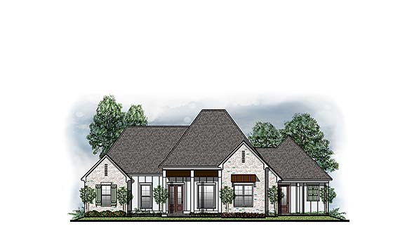 Plan 41663 | Country, Farmhouse, Southern, Traditional House with 3 Bed ...