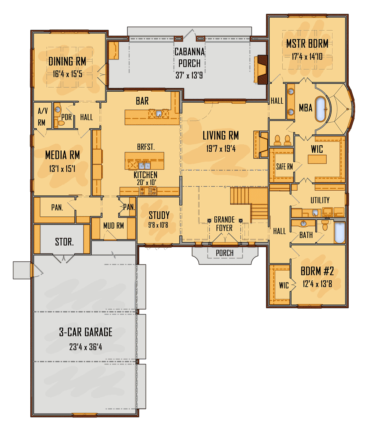 New House Plans 3500 Square Feet and Up