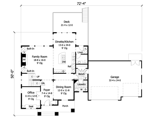 Plan 42000 | European, Traditional House with 4 Bed, 3 Bath, 3 Car