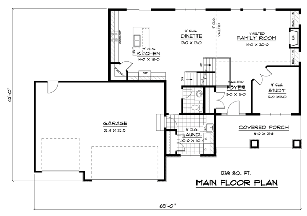 Plan 42051 | Colonial, European, Traditional House with 3 Bed, 3 Bath ...
