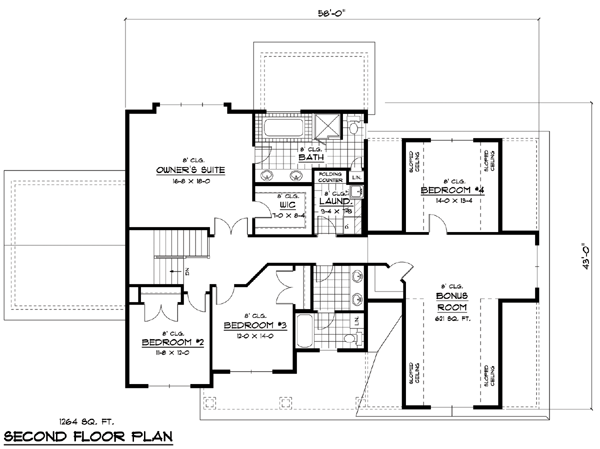 Plan 42117 | Colonial, Country, European, Traditional House with 4 Bed ...