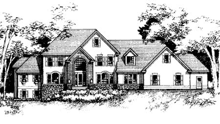 Plan 42205 | European House with 4 Bed, 4 Bath, 3 Car