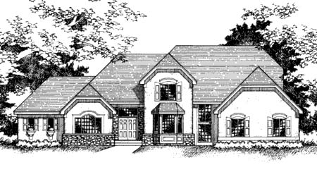 Plan 42210 | Tudor House with 4 Bed, 4 Bath, 3 Car