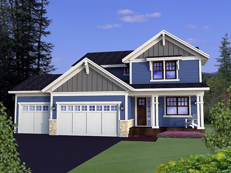 Plan 42626 | House with 3 Bed, 3 Bath, 3 Car