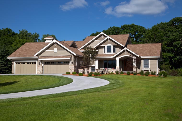 Plan 42664 | House with 4 Bed, 4 Bath, 4 Car