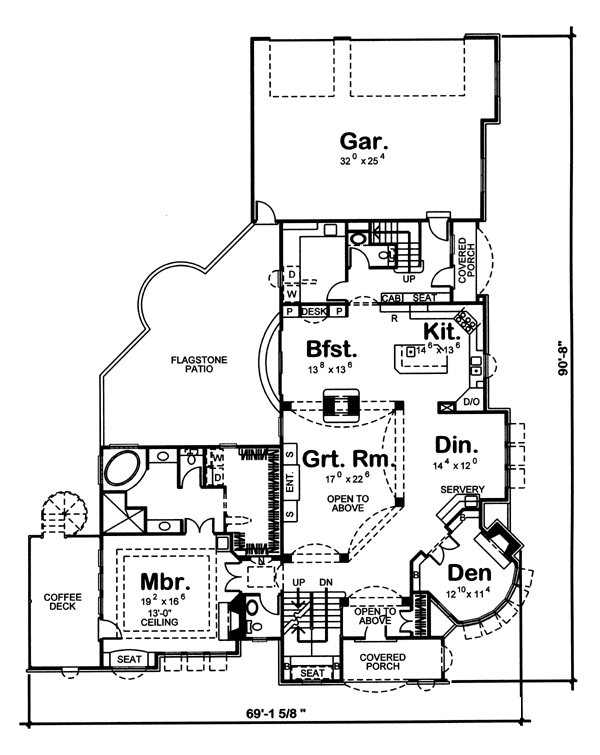 Plan 44074 | European House with 4 Bed, 5 Bath, 3 Car
