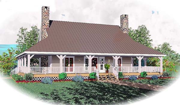 Plan 46526 | Country Style with 3 Bed, 3 Bath