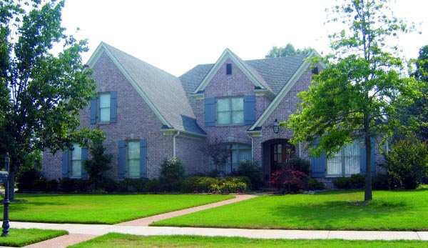 Plan 47491 | Traditional House with 4 Bed, 4 Bath, 3 Car