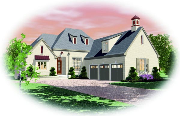 Plan 47511 | House with 3 Bed, 4 Bath, 3 Car