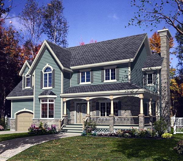 Plan 48151 | Country Style with 4 Bed, 3 Bath, 1 Car Garage