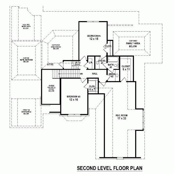 Plan 48782 | European, Traditional House with 4 Bed, 4 Bath, 3 Car
