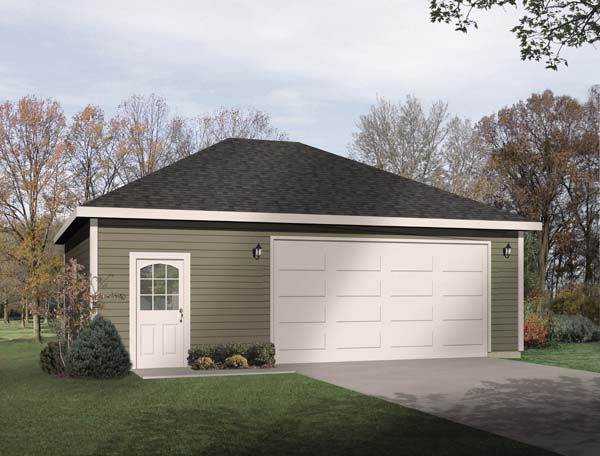Plan 49170 | 2 Car Garage