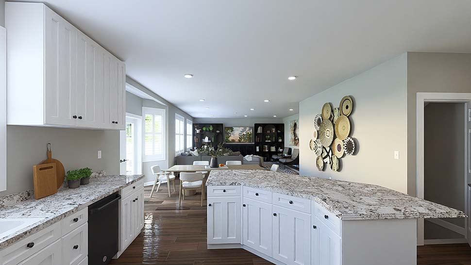 Plan 50412 | House with 6 Bed, 4 Bath, 3 Car