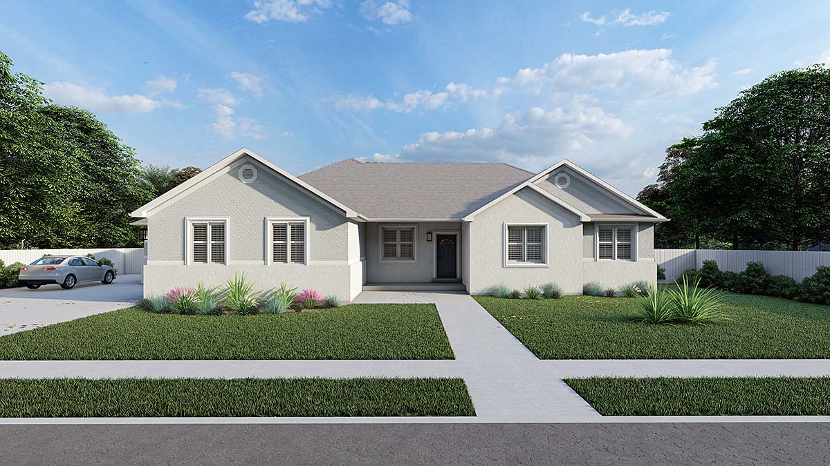 Plan 50480 | with 6 Bed, 3 Bath, 3 Car Garage