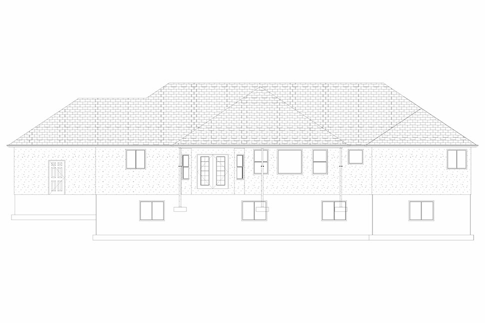 Plan 50484 | House with 5 Bed, 3 Bath, 3 Car
