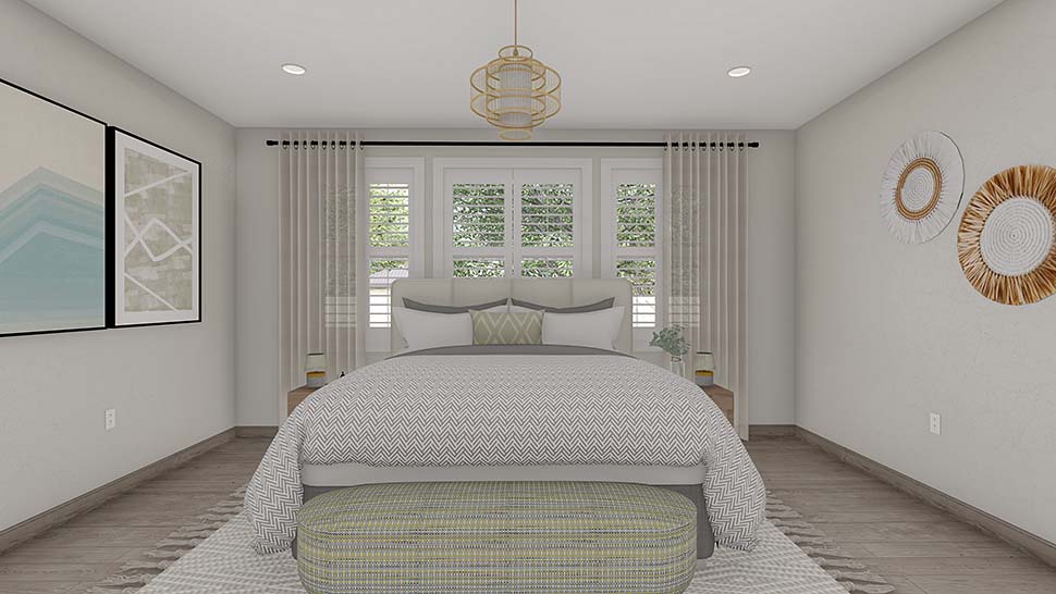 Plan 50484 | House with 5 Bed, 3 Bath, 3 Car