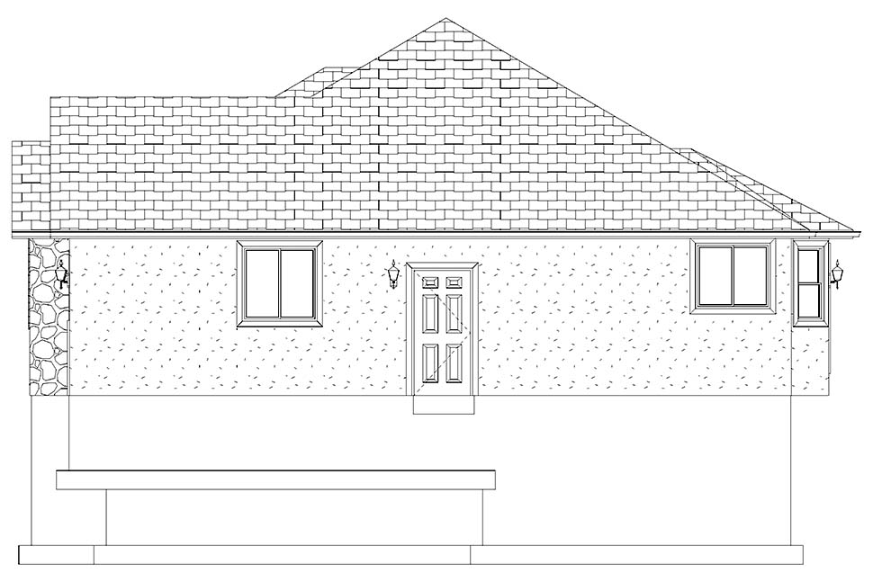 Plan 50505 | House with 5 Bed, 3 Bath, 2 Car