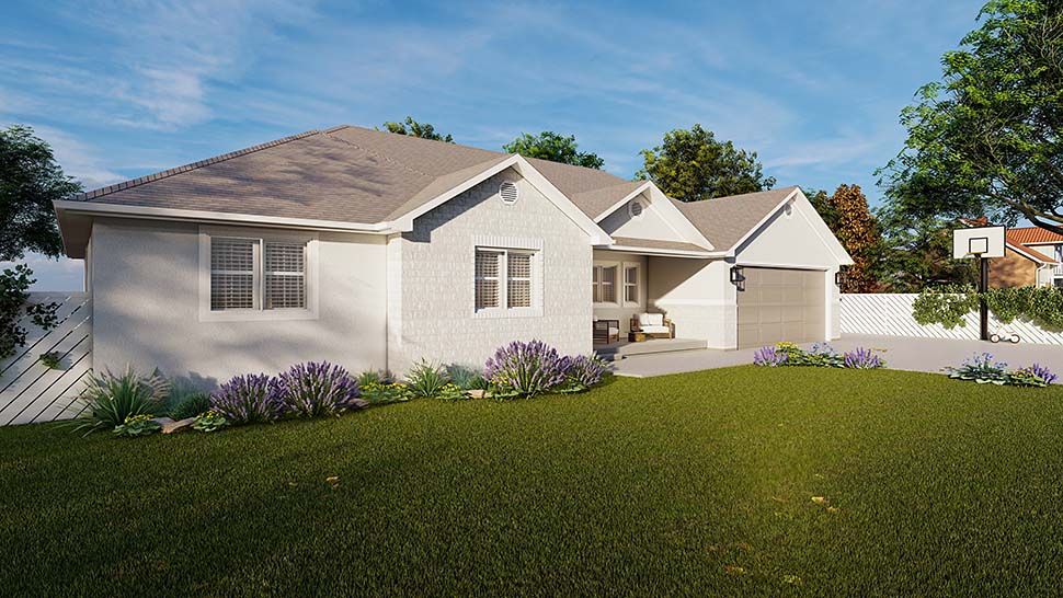 Plan 50505 | House with 5 Bed, 3 Bath, 2 Car