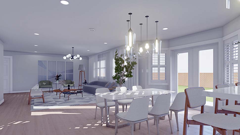 Plan 50505 | House with 5 Bed, 3 Bath, 2 Car