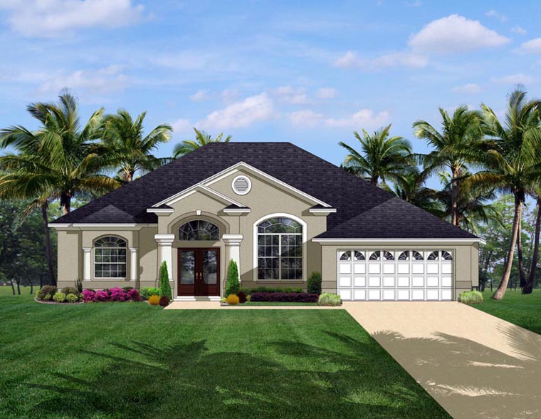 Plan 50831 | European House with 3 Bed, 2 Bath, 2 Car