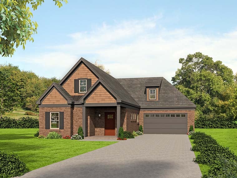 Plan 51520 | Cottage, Southern, Traditional House with 3 Bed, 2 Bath, 2 Car
