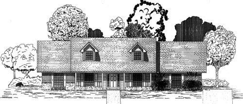 Plan 53390 | House with 3 Bed, 2 Bath, 2 Car