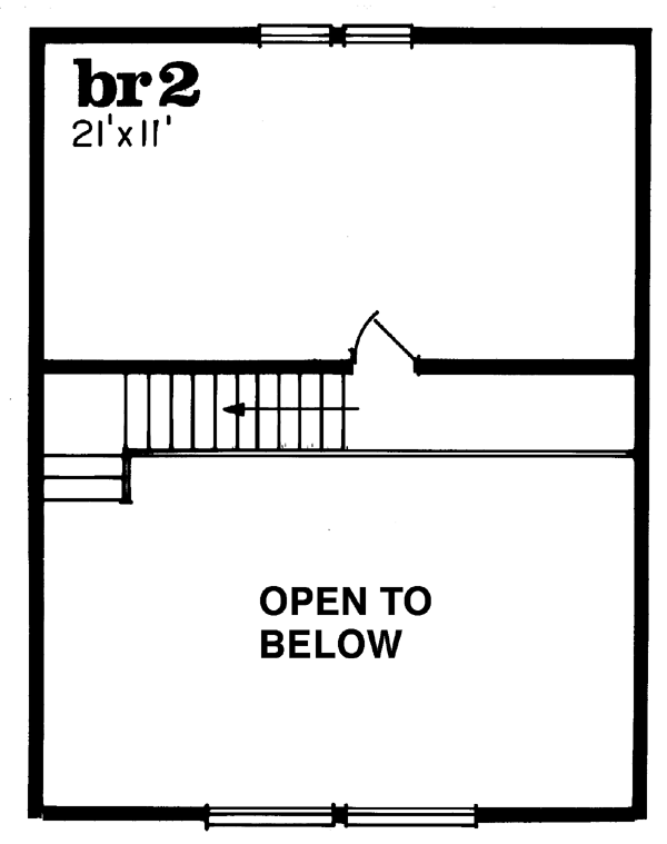 Plan 55135 | Contemporary House with 2 Bed, 1 Bath