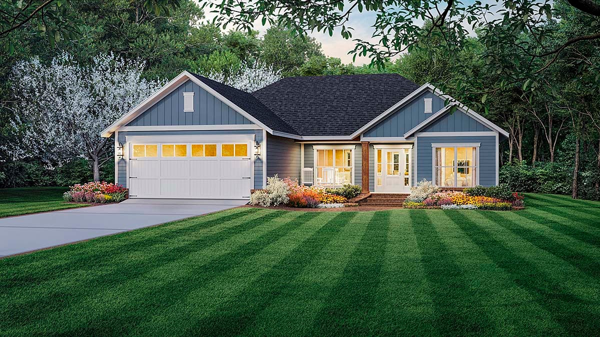 Plan 60111 | Simple and Affordable Ranch Floor Plan