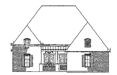 Plan 60306 | European House with 3 Bed, 3 Bath, 2 Car