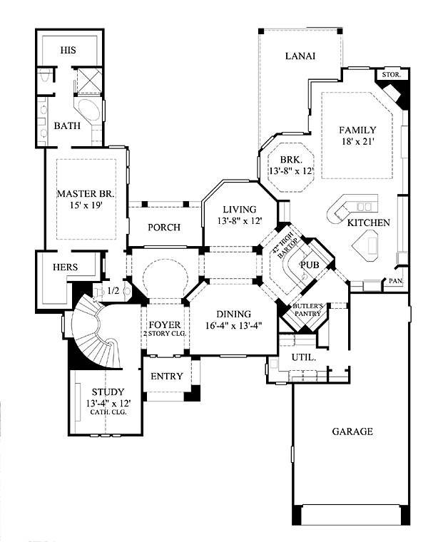 Plan 61689 | Traditional Style, 4108 Sq Ft, 4 Bed, 4 Bath, 3 Car