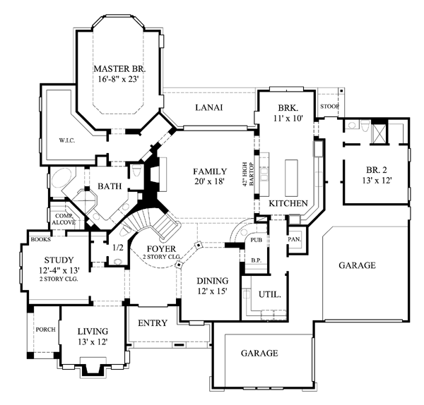 Plan 61720 | Victorian House with 4 Bed, 4 Bath, 3 Car
