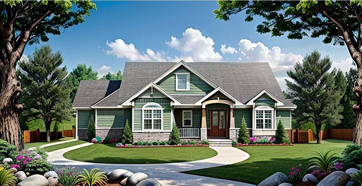 Plan 62636 | Traditional House with 2 Bed, 2 Bath, 2 Car