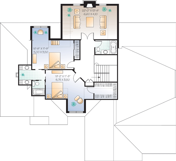 Plan 65105 | Traditional Style, 3719 Sq Ft, 3 Bed, 4 Bath, 3 Car