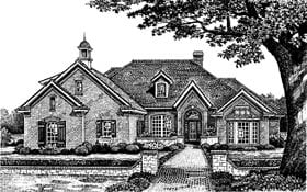 Plan 66087 | European House with 4 Bed, 3 Bath, 3 Car