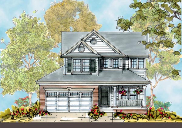 Plan 66425 | Country House with 4 Bed, 3 Bath, 2 Car